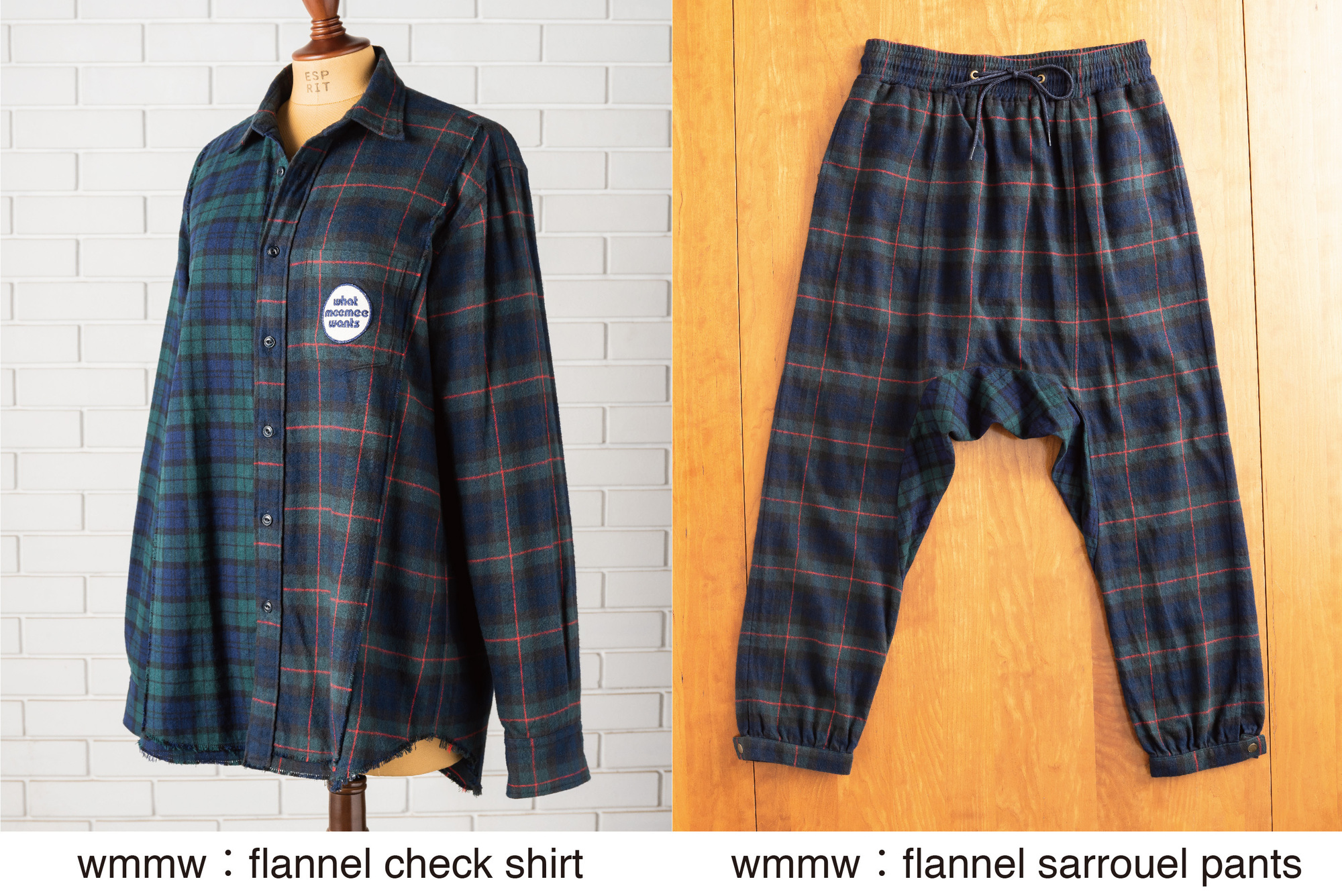 wmmwの新商品、ネルシャツ＆パンツが登場！DCTgarden SHOPPING MALLにて販売決定！ - DREAMS COME TRUE